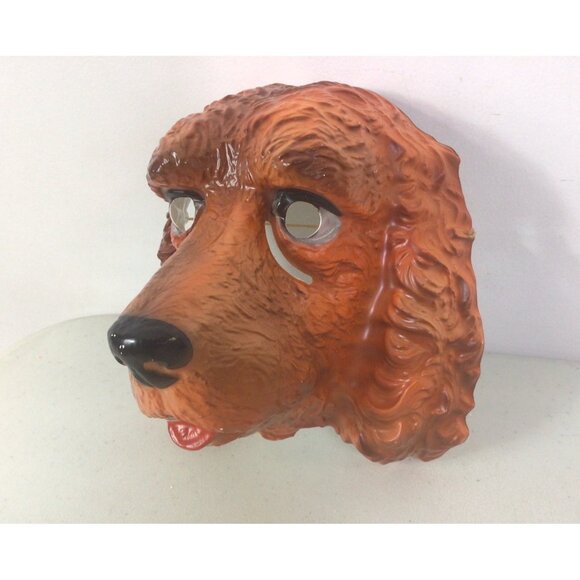 unknown | Holiday | Vintage Halloween Mask Creepy Dog Head Costume ...